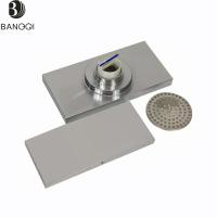 China Water Drainage Made Easy Long Invisible Floor Drain with Nickel Wire Drawing Texture for sale