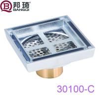 China Antique Brass Color Strainer Linear Bathroom Tray Perfect for Hotel Shower Floor Drain for sale