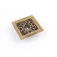 China 5 Inches Antique Bronze Anti-Clogging Square Brass Bathroom Floor Drain for Basin Shower with Removable Cover Washing Machines for sale