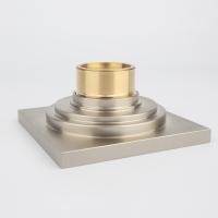 China Hotel Washroom Custom Anti-Odor Brass Square Shower Strainer Trap Bathroom Floor Drain for sale