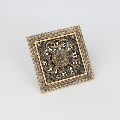 China Modern Design Brass Floor Drain Factory Wholesale for Bathroom and Hotel Multi-Style Strainer for Basin Use for sale
