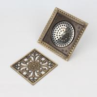 China Modern Design Brass Floor Drain Factory Wholesale for Bathroom and Hotel Multi-Style Strainer for Basin Use for sale