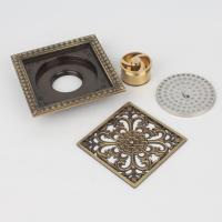 China Modern Design Brass Floor Drain Factory Wholesale for Bathroom and Hotel Multi-Style Strainer for Basin Use for sale