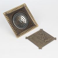 China Factory Direct Sale Floor Drain Brass Plum blossom Design Garden drain for sale