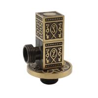 China High Quality 1/2 Inch Chrome Plated Brass Square Angle Valve for Kitchen or Bathroom Wash Basin Use for sale