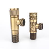 China Hotel Brass Cartridge Triangle Valve with Design Angled Basin Wash Toilet Faucet Accessory for sale