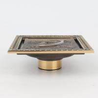 China Anti Odor Function All-Brass Antique Dolphin Floor Drain with Deodorant Tile Insert Waste for sale