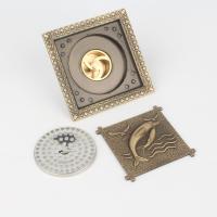 China Anti Odor Function All-Brass Antique Dolphin Floor Drain with Deodorant Tile Insert Waste for sale