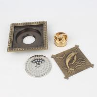 China Anti Odor Function All-Brass Antique Dolphin Floor Drain with Deodorant Tile Insert Waste for sale