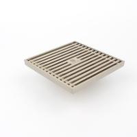 China 120x120mm Brass Floor Waste Drain with Anti-Odor Strainer in CHROME PLATE Finish for sale