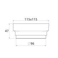 China Bangqi Modern 115*115mm 75mm Brass Smart Floor Waste Drain Australia Bathroom Apartment Chrome Plated Strainer Tile Insert Basin for sale