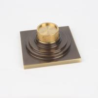 China Antique Brass Square Floor Drain for Shower Basin Ground Drainer with Strainer Filter Drainage Clean for Hotel Bathroom Washroom for sale