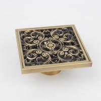 China BQ20125 High Quality Brass Floor Drain Modern Anti-Odor Shower Floor with Antique Style for Hotels and Basins for sale