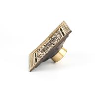 China Modern Square Brass Bathroom Accessories for Kitchen or Hotel Usage the Square Brass Balcony Drainage for Basin for sale