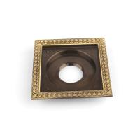 China Modern Square Brass Bathroom Accessories for Kitchen or Hotel Usage the Square Brass Balcony Drainage for Basin for sale