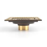 China Modern Square Brass Bathroom Accessories for Kitchen or Hotel Usage the Square Brass Balcony Drainage for Basin for sale