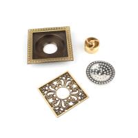 China 5 Inches Antique Bronze Anti-Clogging Square Brass Bathroom Floor Drain for Basin Use Removable Cover Shower Washing Machine for sale