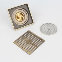 China Anti Odor Modern Design BQ20160 Brass Square Floor Drain for Hotels and Balconies for sale