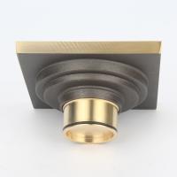 China Antique Copper 10x10cm Floor Drain Brass Square Shower Waste Drain Washer Ground Drainer for Bathrooms for sale