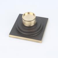 China BANGQI 4-Inch Antique Brass Square Shower Metal Floor Drain Modern Design Brushed Surface Chrome Plated Polished Hotel Basin Use for sale