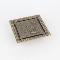 China Modern 5-Inch Brass Bathroom Shower Drains Square Shower Floor Waste Drain with Basin Usage for Hotels for sale