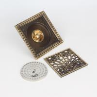 China BANGQI Square Shower Brass Floor Drain with Smooth Surface and Anti Odor Function for sale