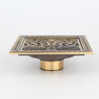 China BANGQI Modern Design Square Shower Floor Drain Firmer Quality Brass for Hotel Usage Good Price Basin Accessory for sale