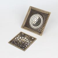 China BANGQI Modern Design Square Shower Floor Drain Firmer Quality Brass for Hotel Usage Good Price Basin Accessory for sale