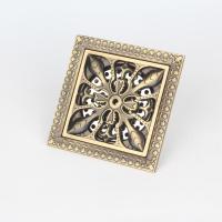 China Hotel Usage BANGQI Zhejiang Modern Flat Antique Brass Floor Drain for Odorless Design for sale