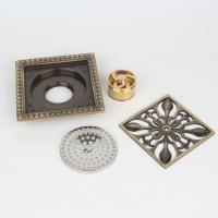 China Hotel Usage BANGQI Zhejiang Modern Flat Antique Brass Floor Drain for Odorless Design for sale