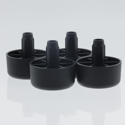 China KR-P0396 Glides Bun Replacement Plastic Couch Legs M8 1 Inch High Stability for sale