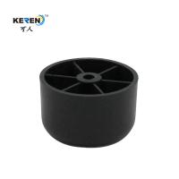China Heavy Duty Round Cabinet Feet 50x30mm for Large Rack Cabinets Reduce Scratches for sale