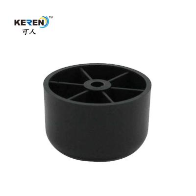 China Heavy Duty Round Cabinet Feet 50x30mm for Large Rack Cabinets Reduce Scratches for sale