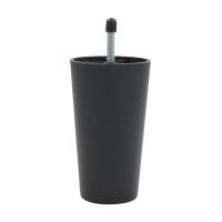China KR-P0148 125mm Plastic Sofa Feet Replacement , 5/16'' Screw M8 Bolt Plastic Couch Legs for sale