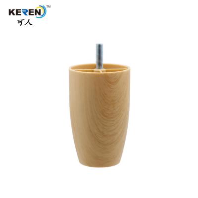 China KR-P0395W Natural Plastic Adjustable Cabinet Feet Wood Looking Surface Easy Install for sale