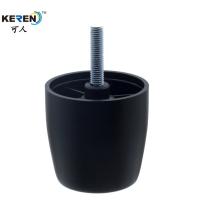 China Plastic Round Sofa Feet M8 Bolt 60mm Height High Corrosion Resistance Furniture Legs for sale