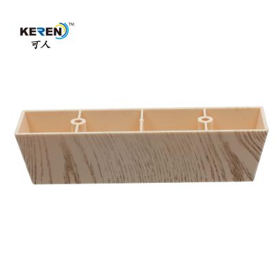 China KR-P0383 Cabinet Square Plastic Feet for Sofa Frame Natural Wood Color Anti Slip 180mm for sale