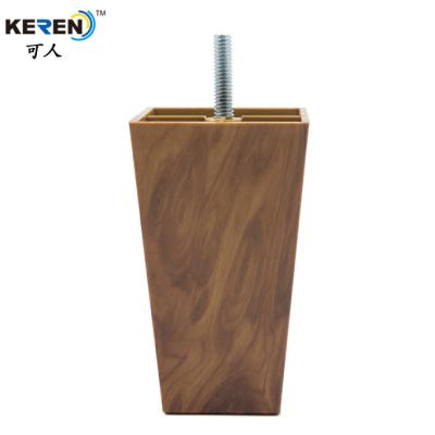 China Decorative Replacement Plastic Couch Legs Walnut Color 115mm Height Heavy Duty Anti Slip for sale