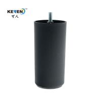 China Round Furniture Feet with Screw 60mm Top 150mm Height PP Bed Legs for Sofa for sale