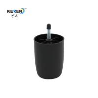 China 4 Inch PP Plastic Furniture Legs Replacement Round Screw Couch Feet 92mm Height M6 M8 M10 for sale