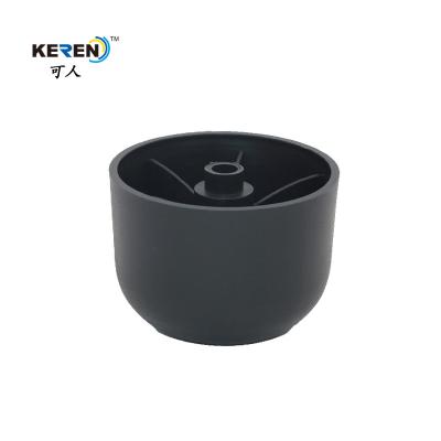 China Round Plastic Sofa Legs Replacement 90mm Top Diameter 65mm Height M6 M8 M10 Screw for sale