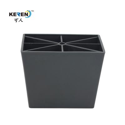 China KR-P0122 4 Inch Plastic Sofa Legs Replacement 100mm Height PP Furniture Feet for sale
