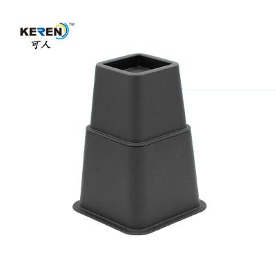 China Adjustable Square Bed Riser 50.8mm 4pcs PP Furniture Legs for Sofa Couch for sale