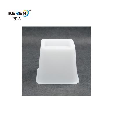 China White Plastic Adjustable Bed Risers Set of 4 3 Inch 2000 lbs Heavy Duty PP for sale