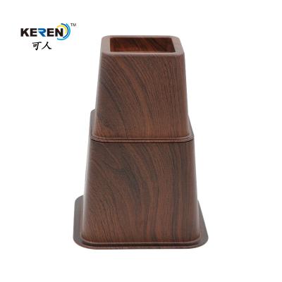 China KR-P0246W 8 Inch Adjustable Bed Risers Living Room Use Black Color Easy Fitting for sale