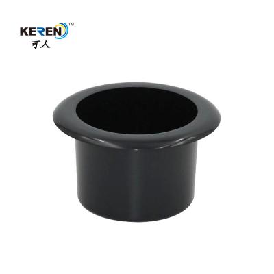 China KR-P0212 2 Inch ABS Cooling Recessed Cup Holder 100mm Top Diameter Deep Black for Furniture for sale