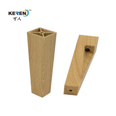 China Light Yellow Replacement Sofa Feet 150mm Irregular Oblique High Corrosion Resistance Plastic Furniture Legs for sale