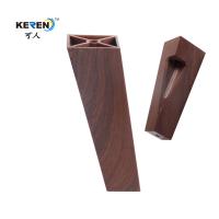 China Wood Color Plastic Sofa Feet Replacement 150mm Height ABS Material Long Lifespan for sale