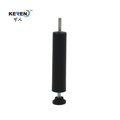 China KR-P0307 Plastic Sofa Legs Replacement 30mm Diameter 140mm Height Adjustable Furniture Feet for sale