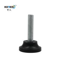 China PP Replacement Plastic Couch Legs 30mm Adjustable Leveling Feet M8 Screw Furniture Use for sale